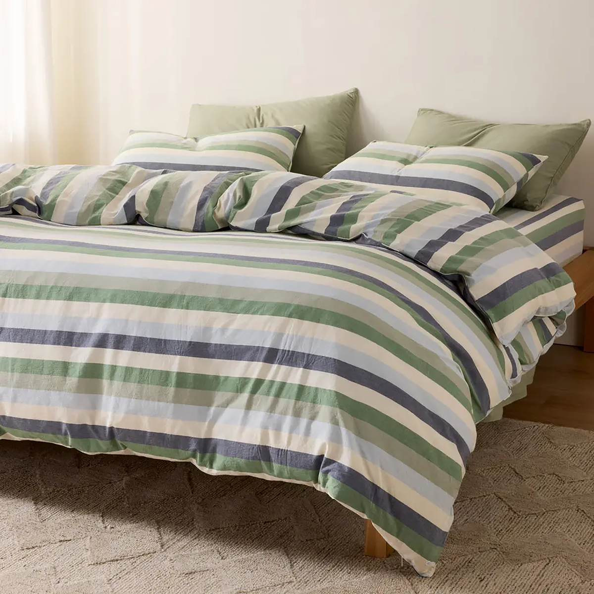SuperPima™ Morandi Stripe Duvet Cover | Sustainable Duvets, Sheets and ...